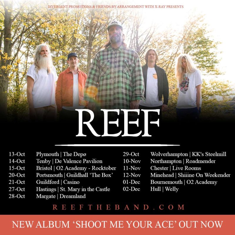 REEF announce more UK Tour Dates for the end of this year - REEF